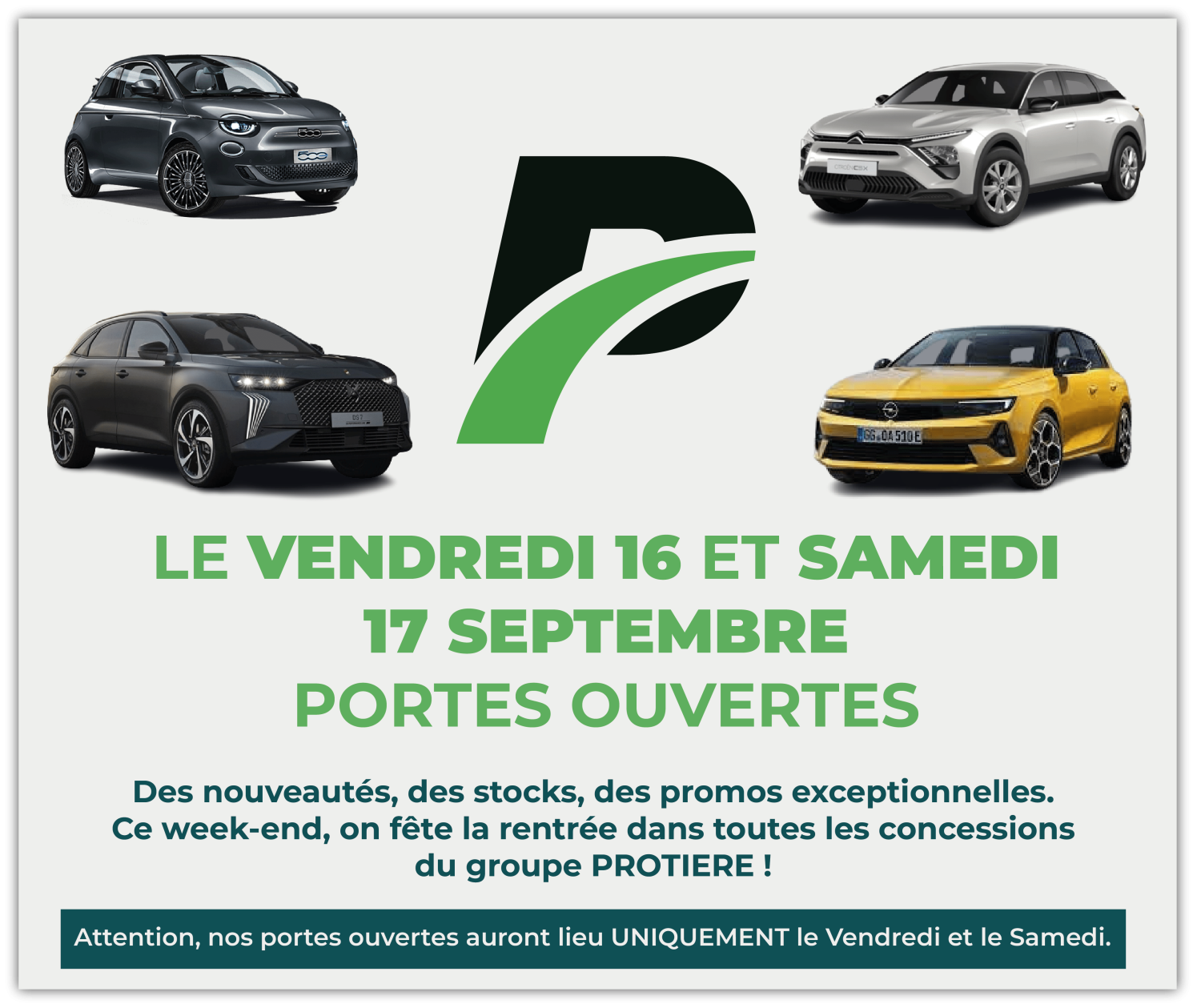 Calendrier Portes Ouvertes Automobile 2022
